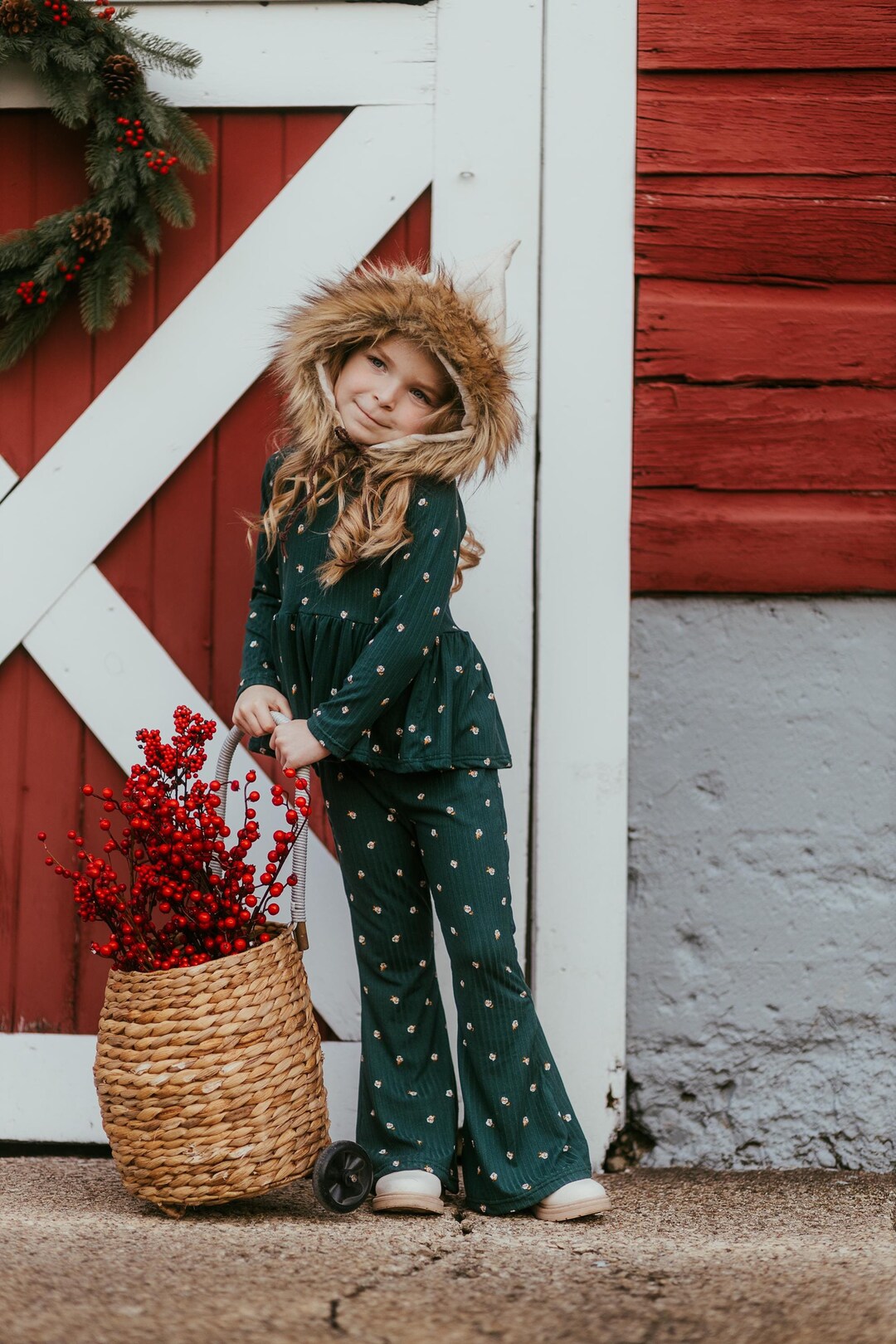 Hunter Floral Bell Bottoms / Girls Bell Bottoms / Flare Pants ...