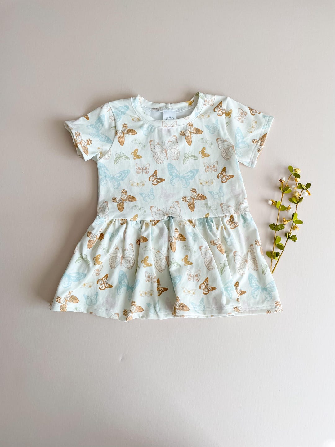 Butterfly Peplum Top / 3 Sleeve Options / Girls Spring Clothes ...