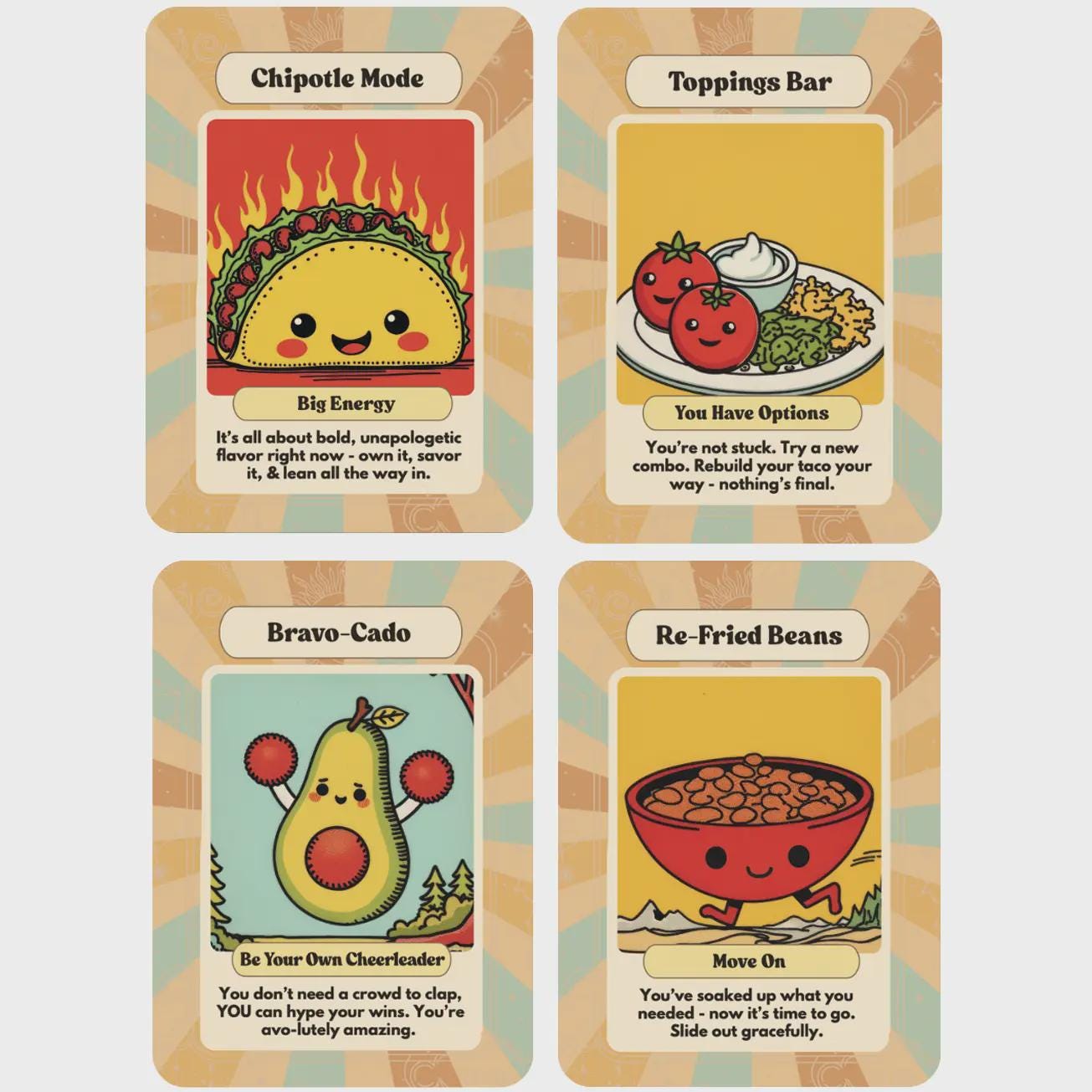 Funny Oracle Deck | Let's Taco 'bout It Oracle Cards – Divination Gift ...