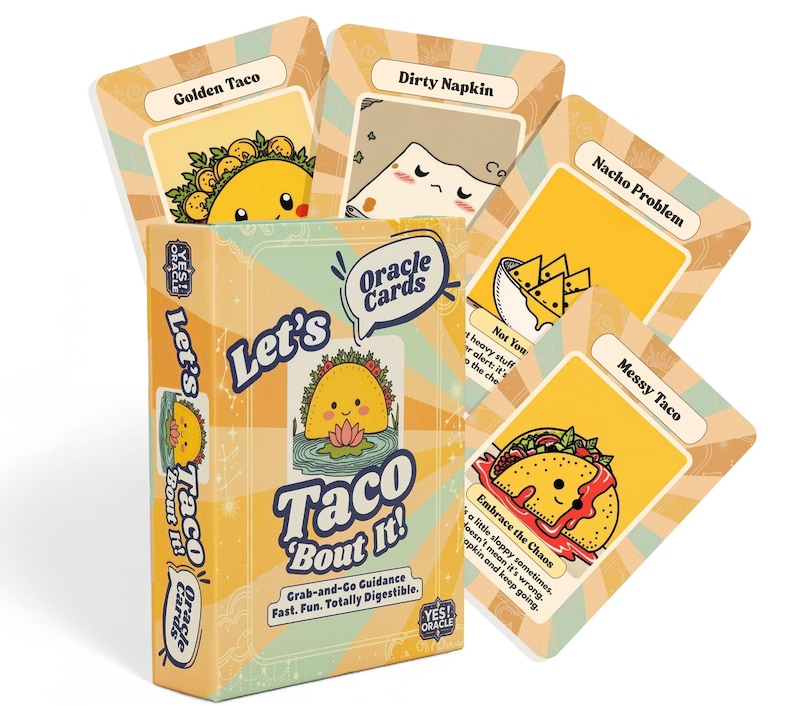 Funny Oracle Deck | Let's Taco 'bout It Oracle Cards – Divination Gift ...