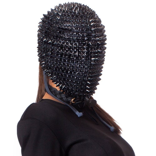 Goldend Spike Mask Full Coverage Custom Haute Couture Spiked - Etsy