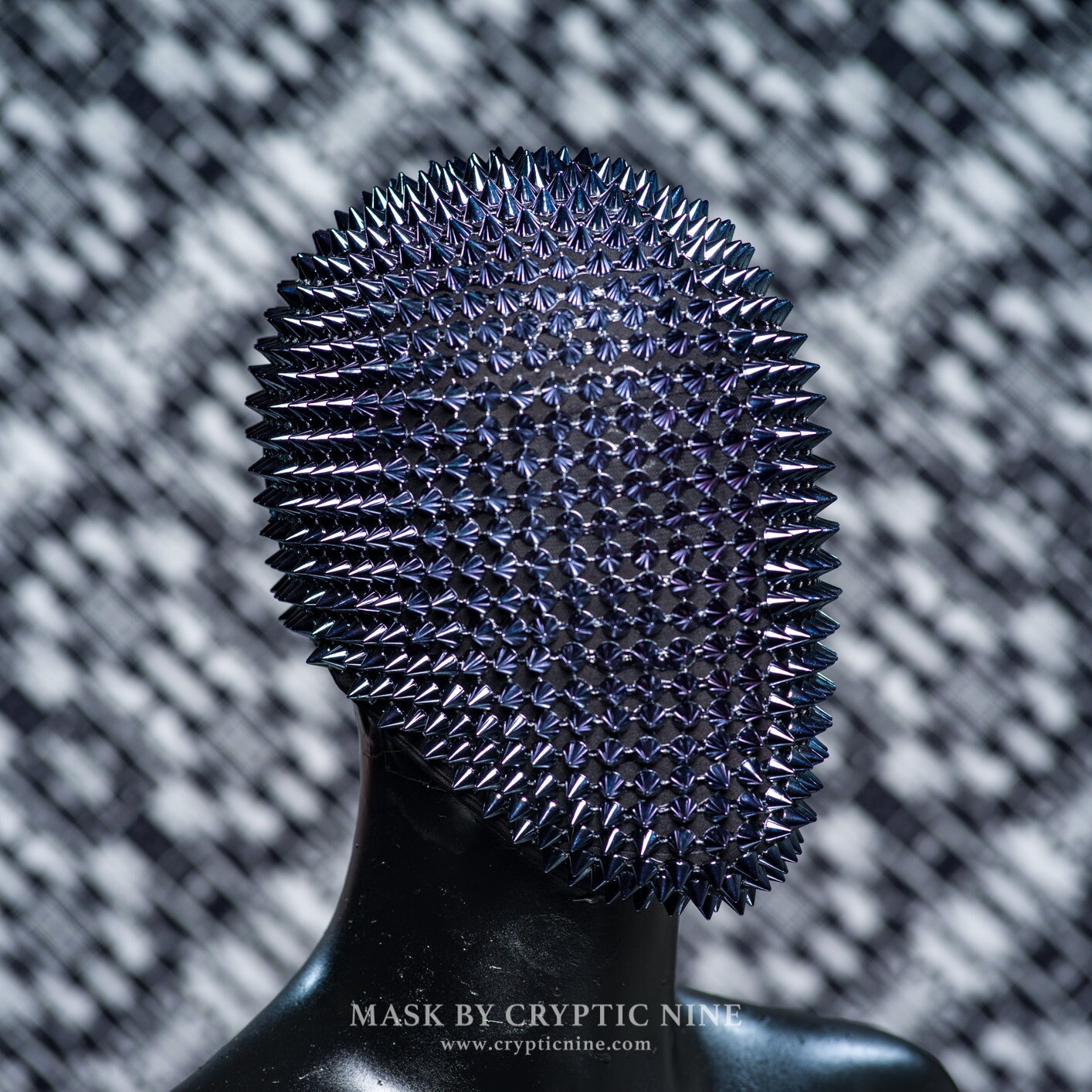 Blue Nigh Shade Full Coverage Custom Haute Couture Spiked - Etsy