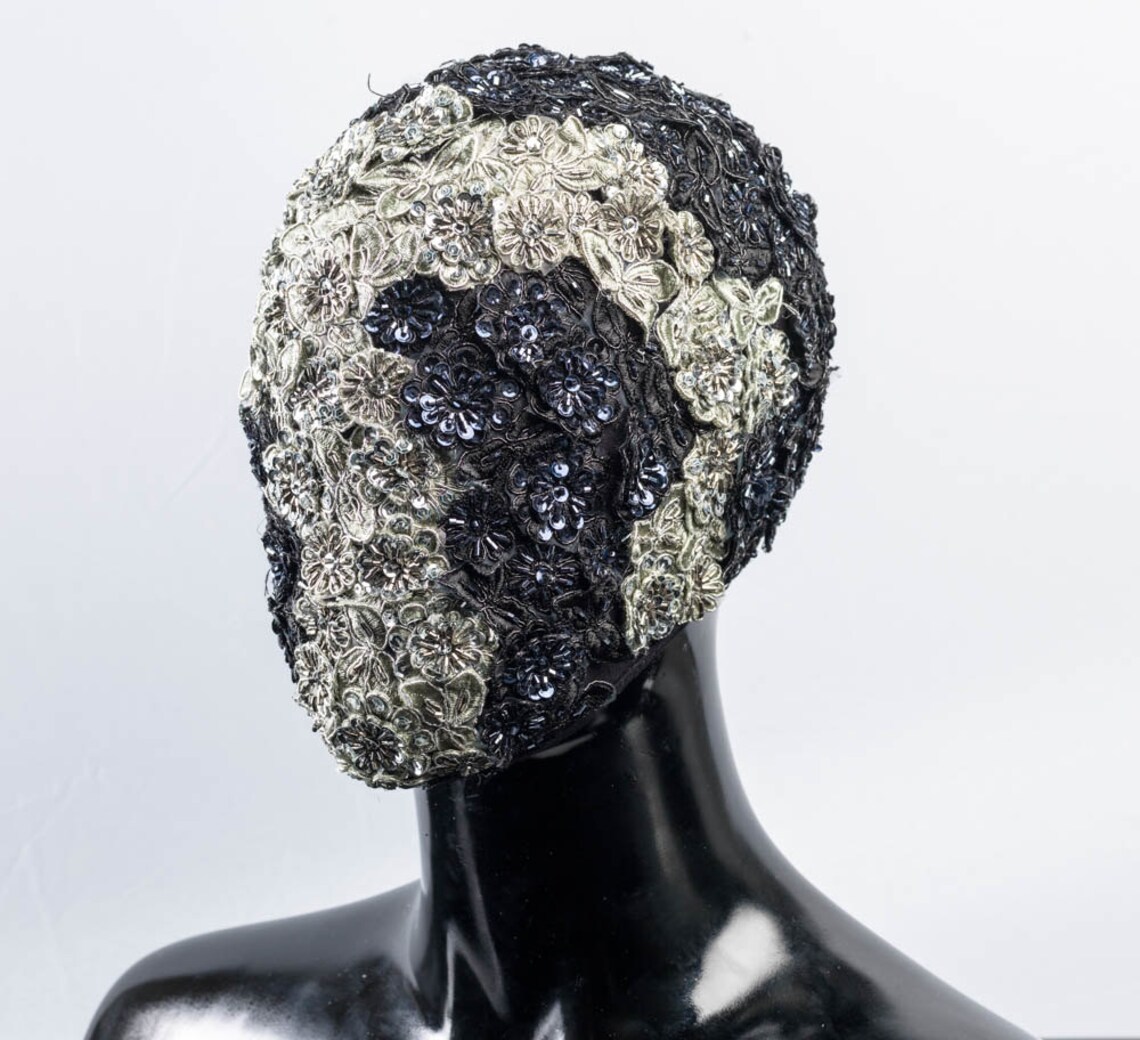 Silver Rose Custom Haute Couture Mask Flower Mask - Etsy