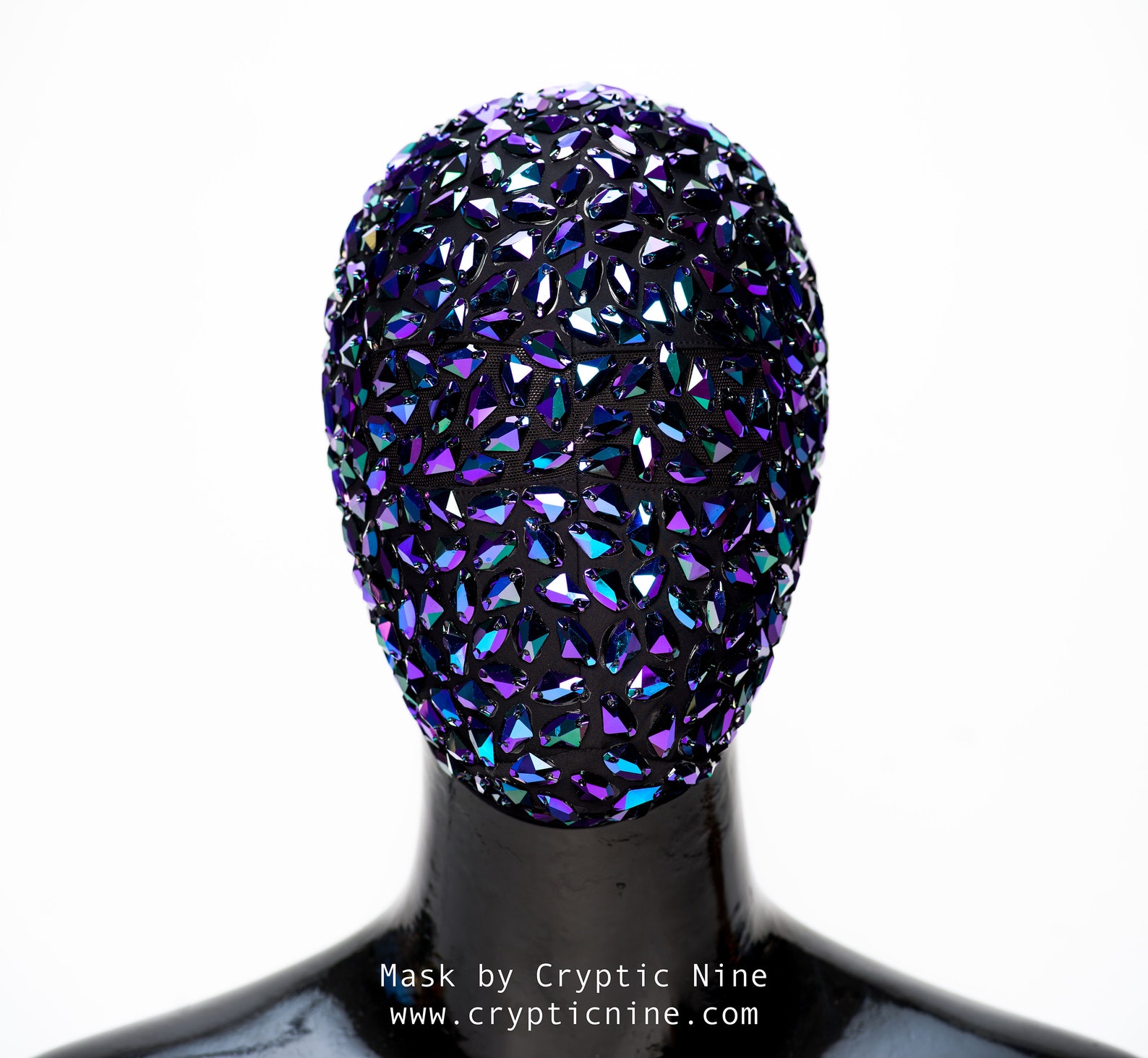 Blue Monster .. Custom Masquerade Mask Handmade Covered Jewels - Etsy