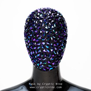 Blue Monster .. Custom Masquerade Mask Handmade Covered Jewels - Etsy