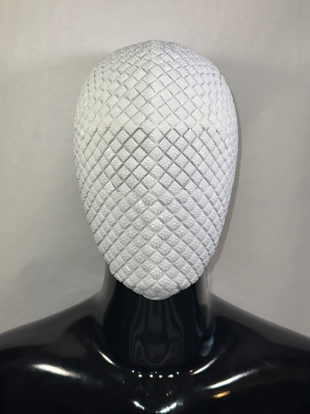 Prototype Custom Haute Couture White Maze Mask - Etsy