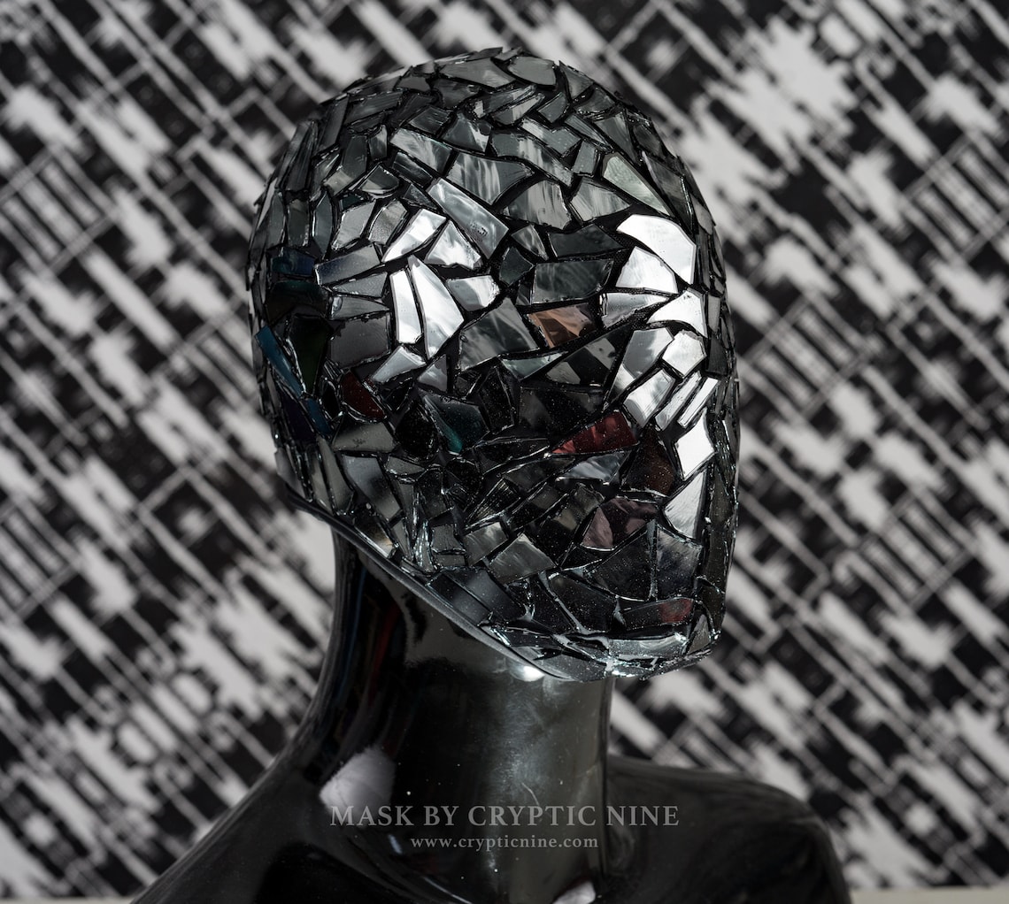 Crazy Mirror Custom Haute Couture Mask Hand Made of Broken - Etsy
