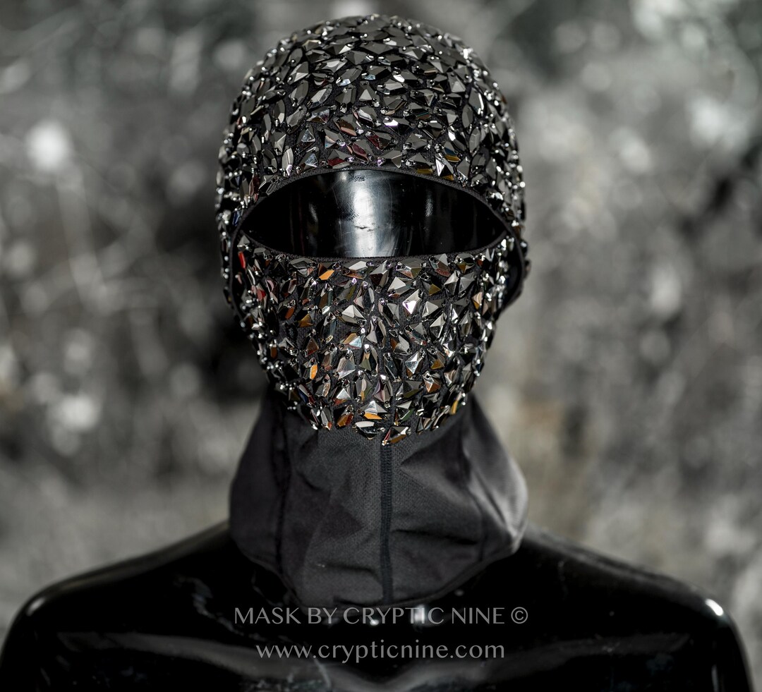 Gun Powder V.2 Eyes Open .. Custom Masquerade Mask Handmade Covered in ...