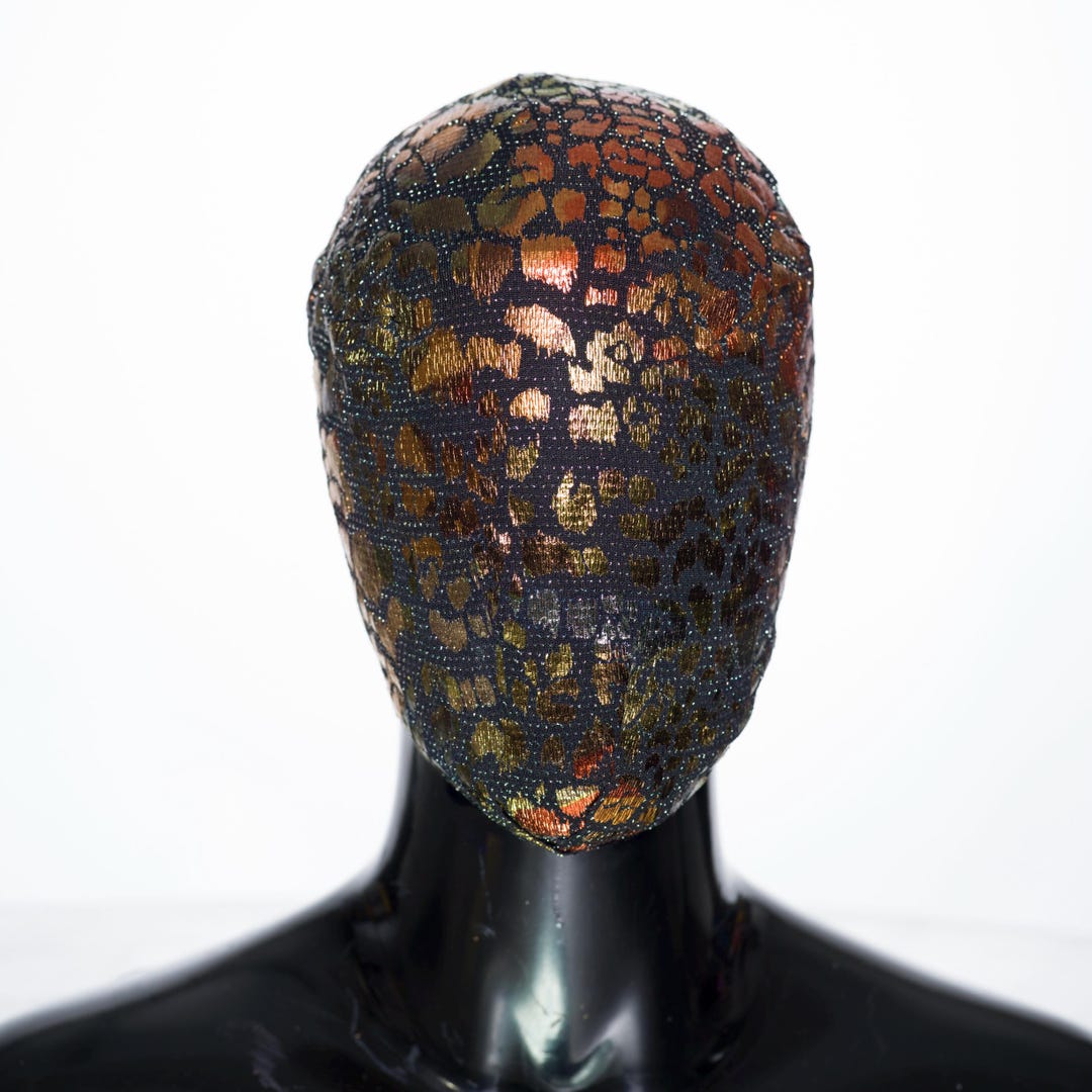 Bronze Shadow Lace Mask, Custom Handmade Iridescence Lace Fabric - Etsy