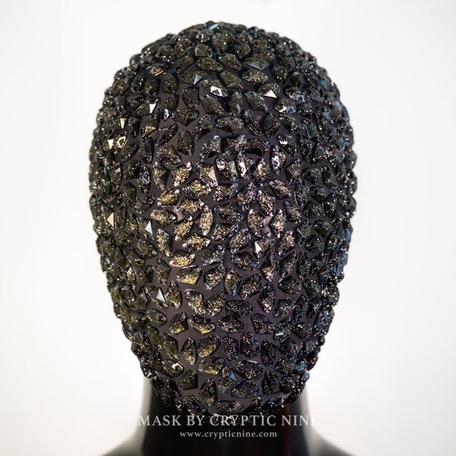 Black Rose Custom Masquerade Mask Handmade Covered Zipper - Etsy