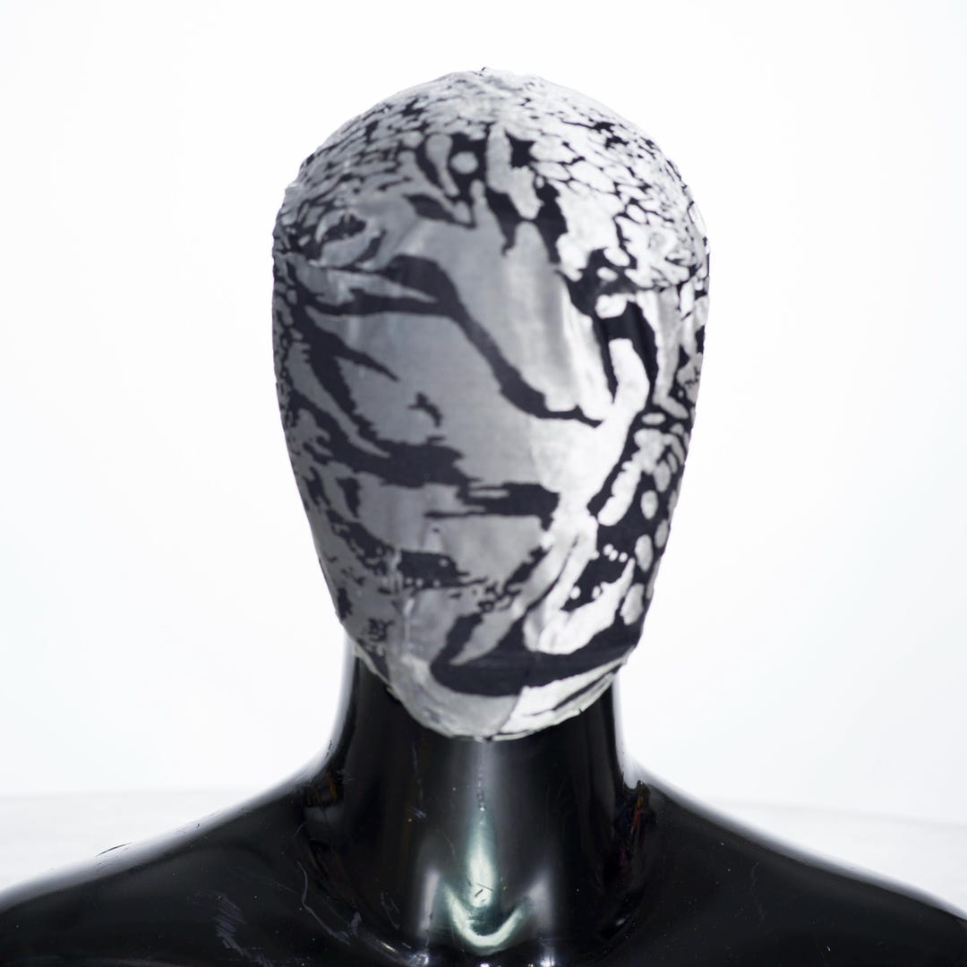 White Shadow Lace Mask, Custom Handmade Iridescence Lace Fabric - Etsy