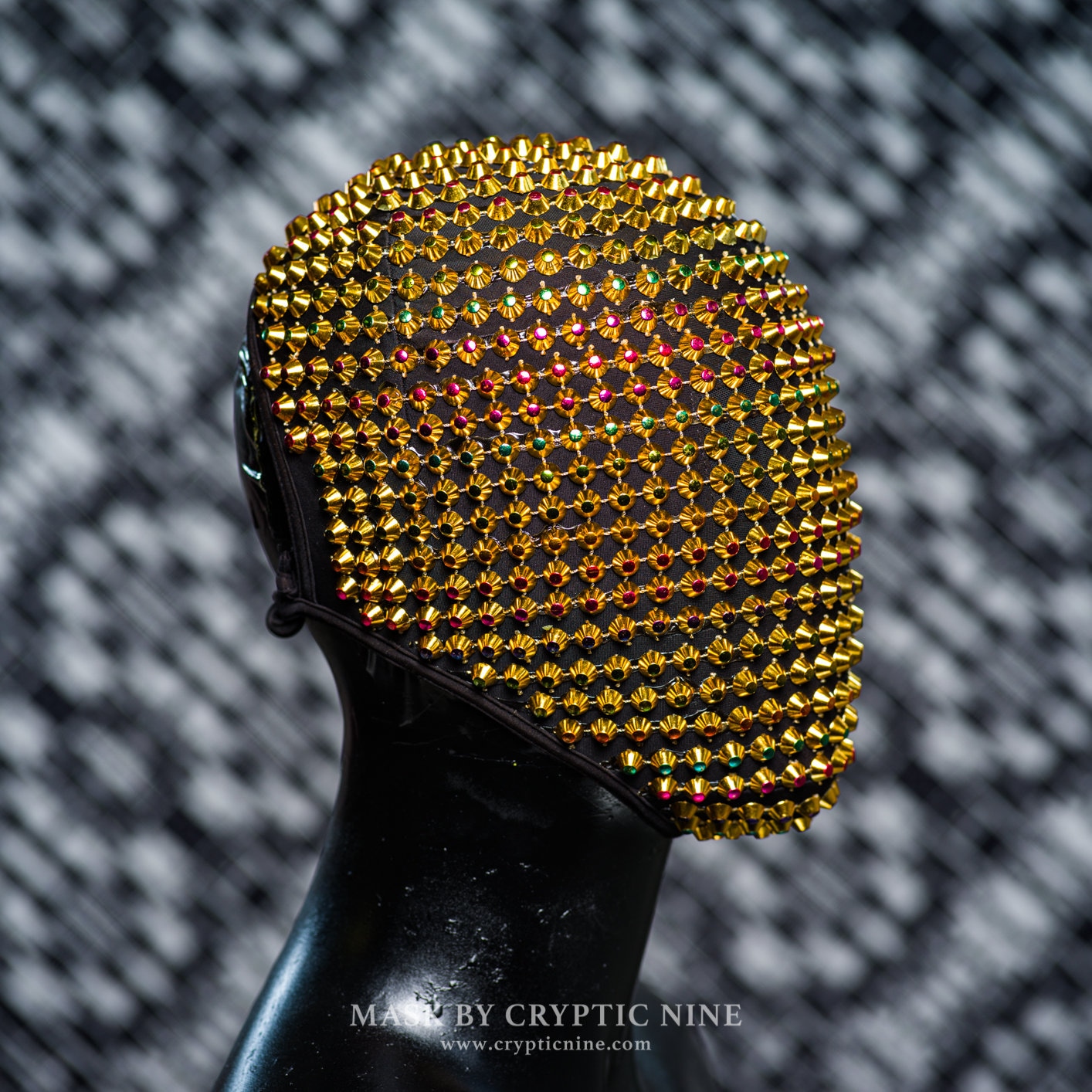 Golden Rainbow - Custom Haute Couture Face Mask - Gold Multi Color ...