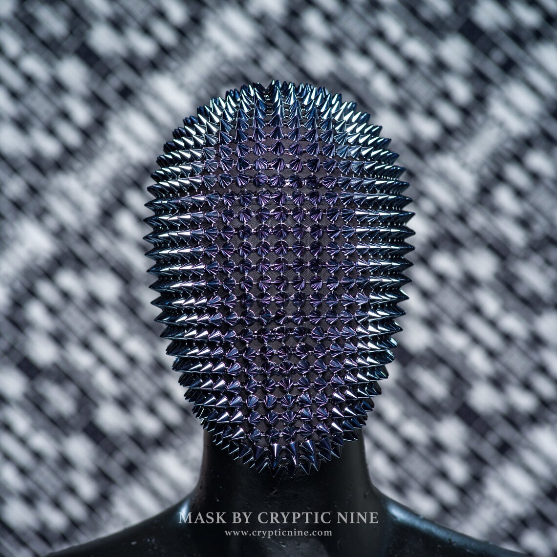 Blue Nigh Shade Full Coverage Custom Haute Couture Spiked - Etsy