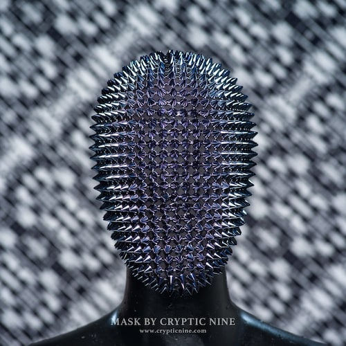 Goldend Spike Mask Full Coverage Custom Haute Couture Spiked - Etsy