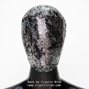 Solid Silver - A Custom Haute Couture Metallic Mask With Silver ...