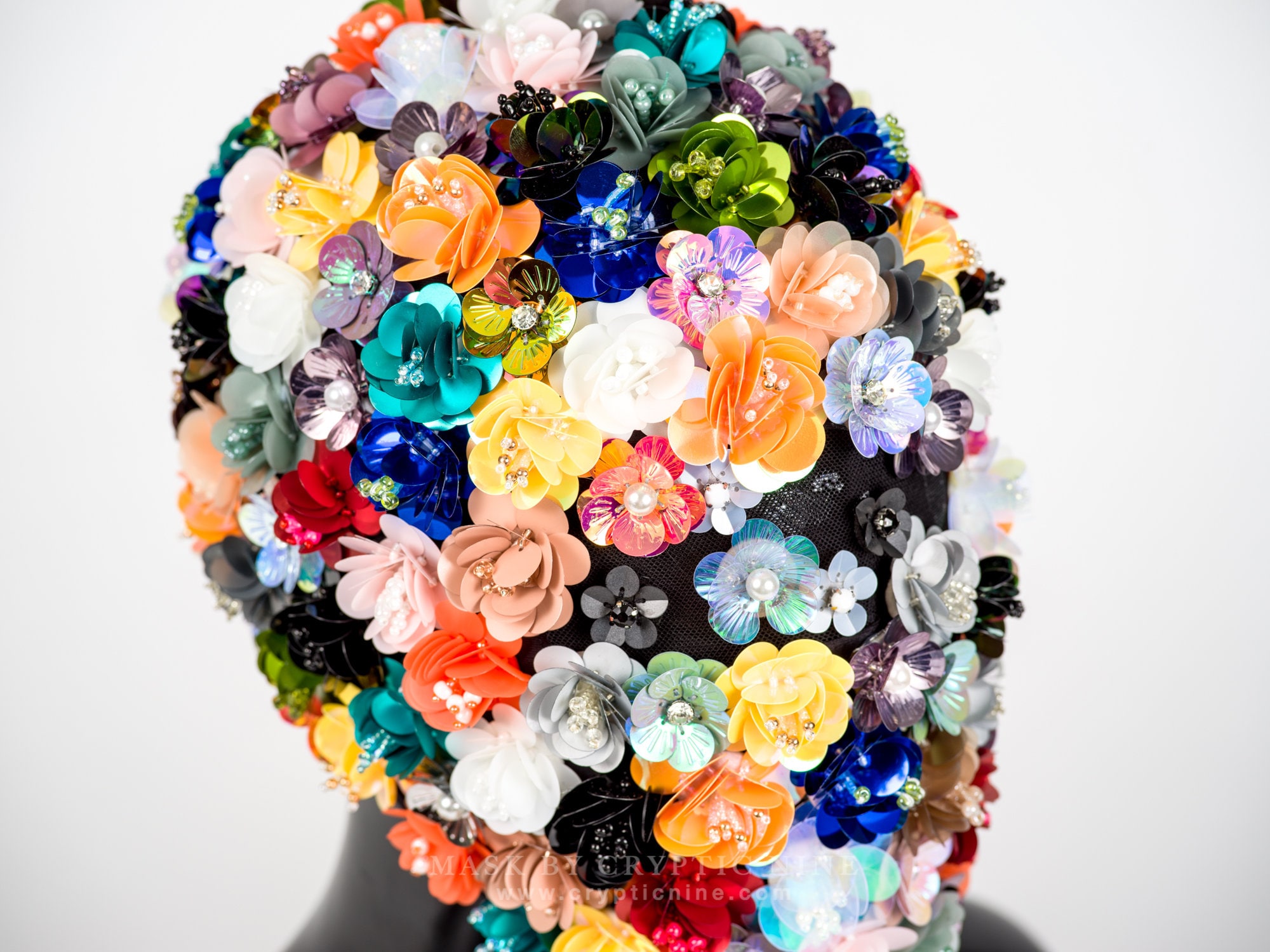 Flower Power A Custom Flower Haute Couture Face Mask | Etsy