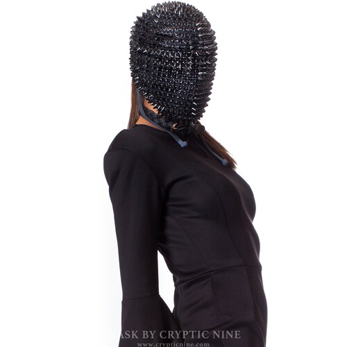 Goldend Spike Mask Full Coverage Custom Haute Couture Spiked - Etsy