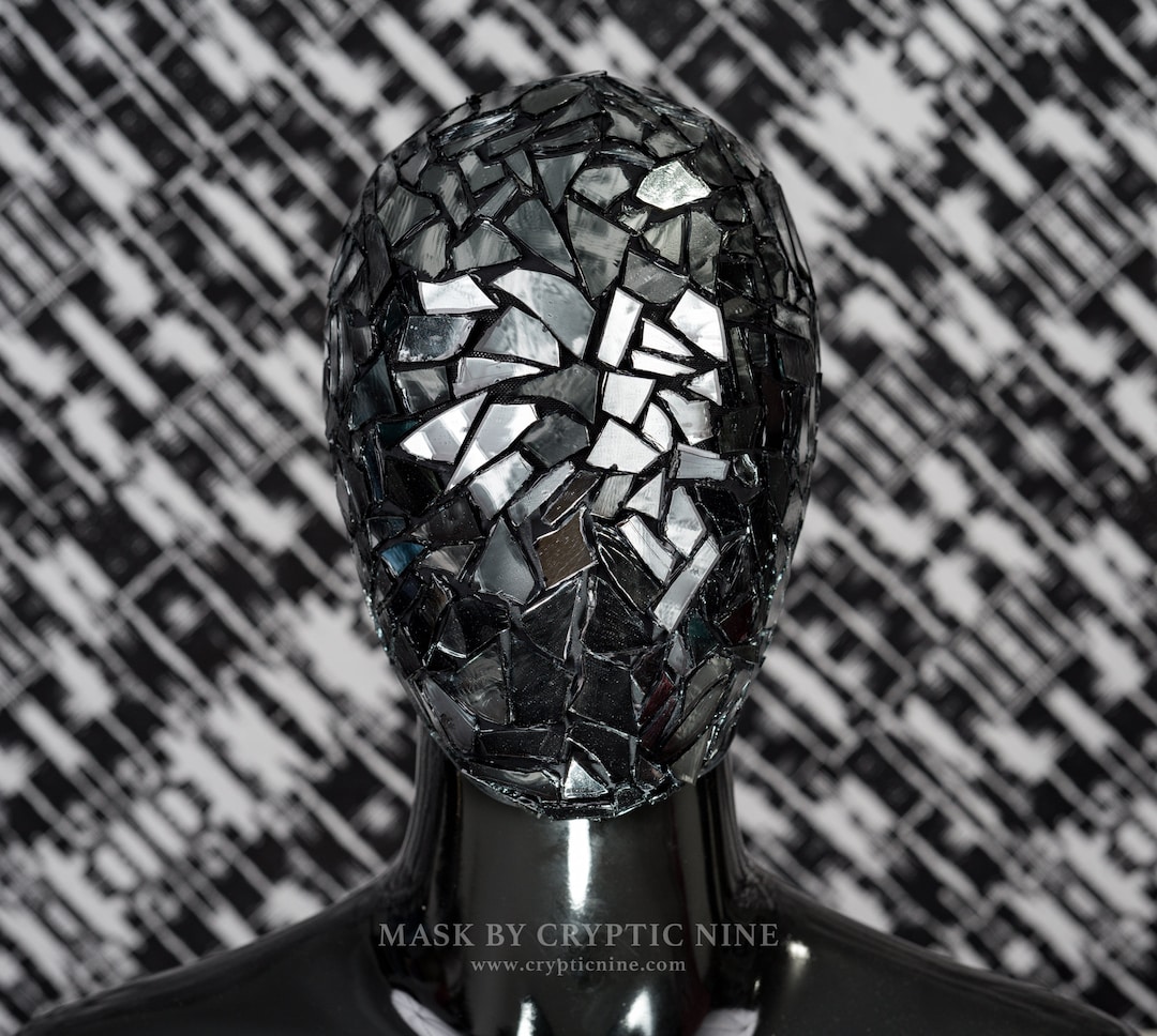 Crazy Mirror - Custom Haute Couture Mask Hand Made of Broken Mirror ...