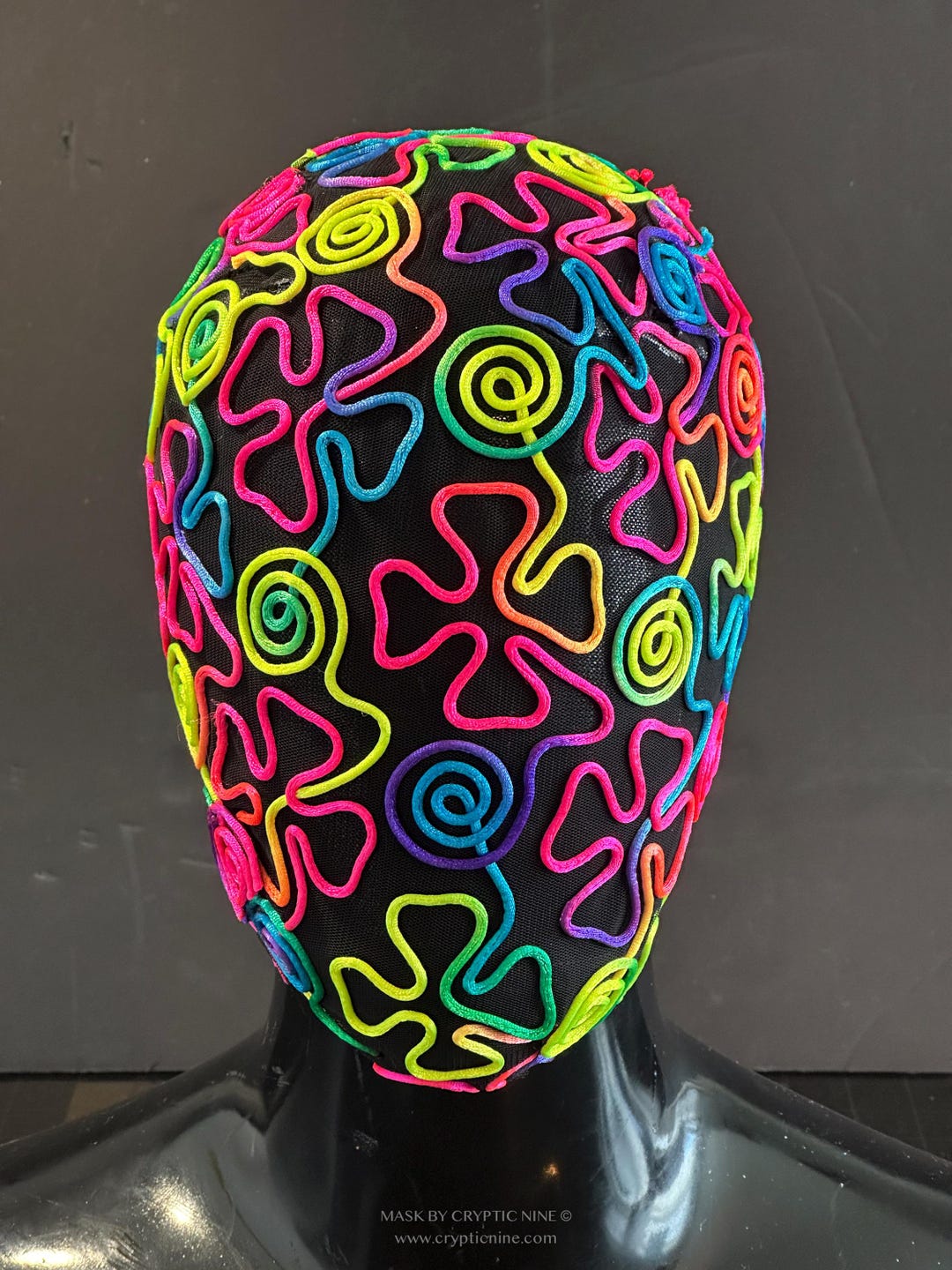 Raver Rainbow , Multi Color Lace Mask - Prototype - Etsy