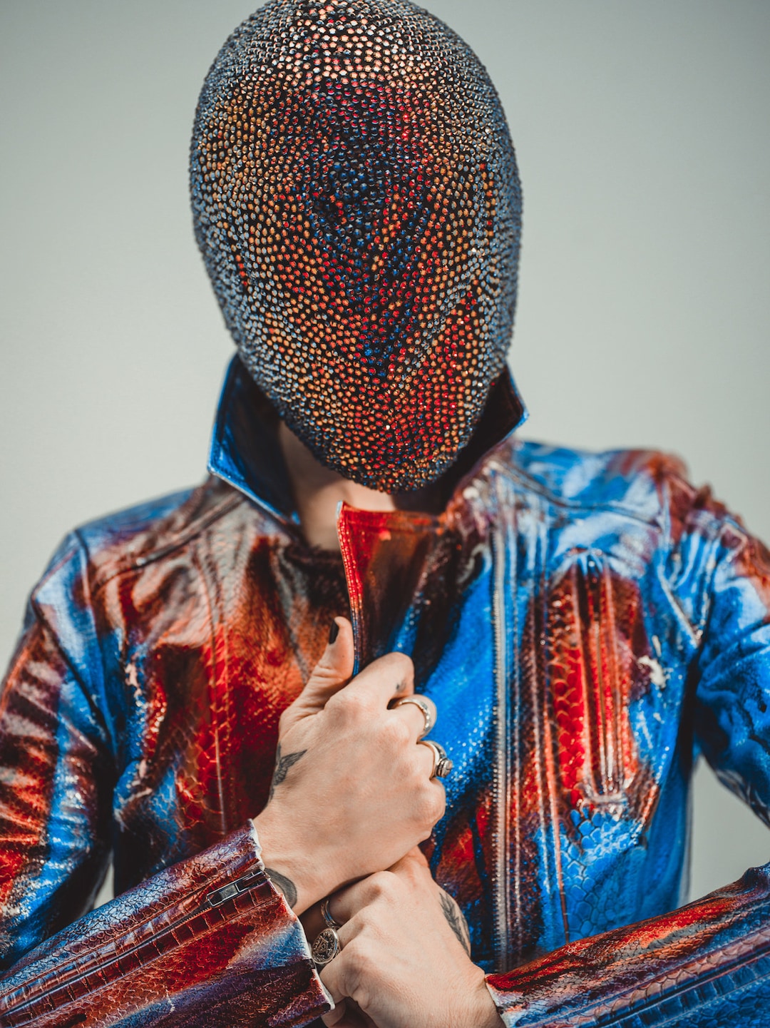 The Volcano - High End Haute Couture Face Mask Covered in Pure ...