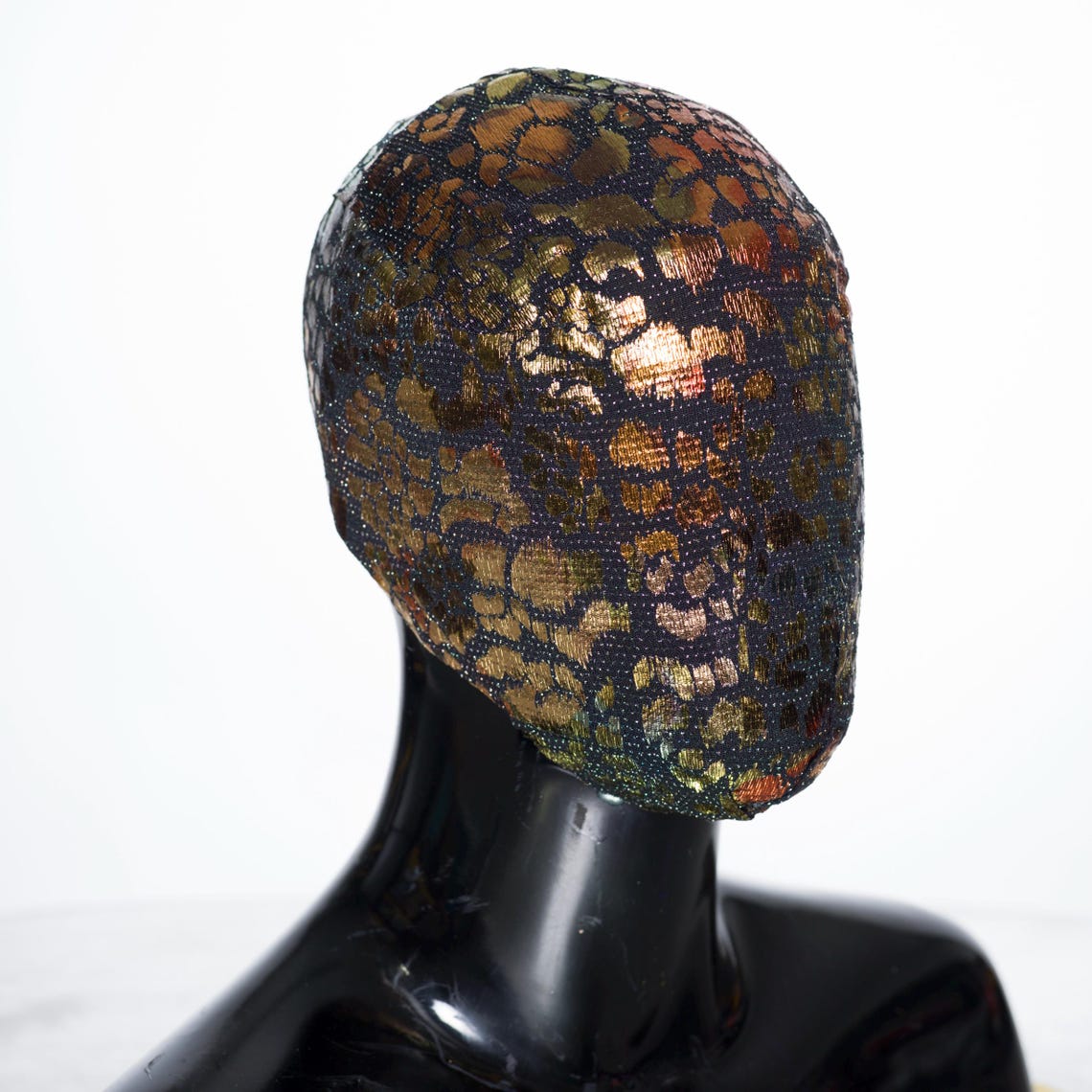 Bronze Shadow Lace Mask, Custom Handmade Iridescence Lace Fabric - Etsy