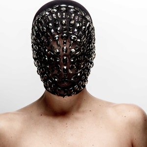 Black Hole .. Haute Couture Mask Handmade Covered Jewels - Etsy