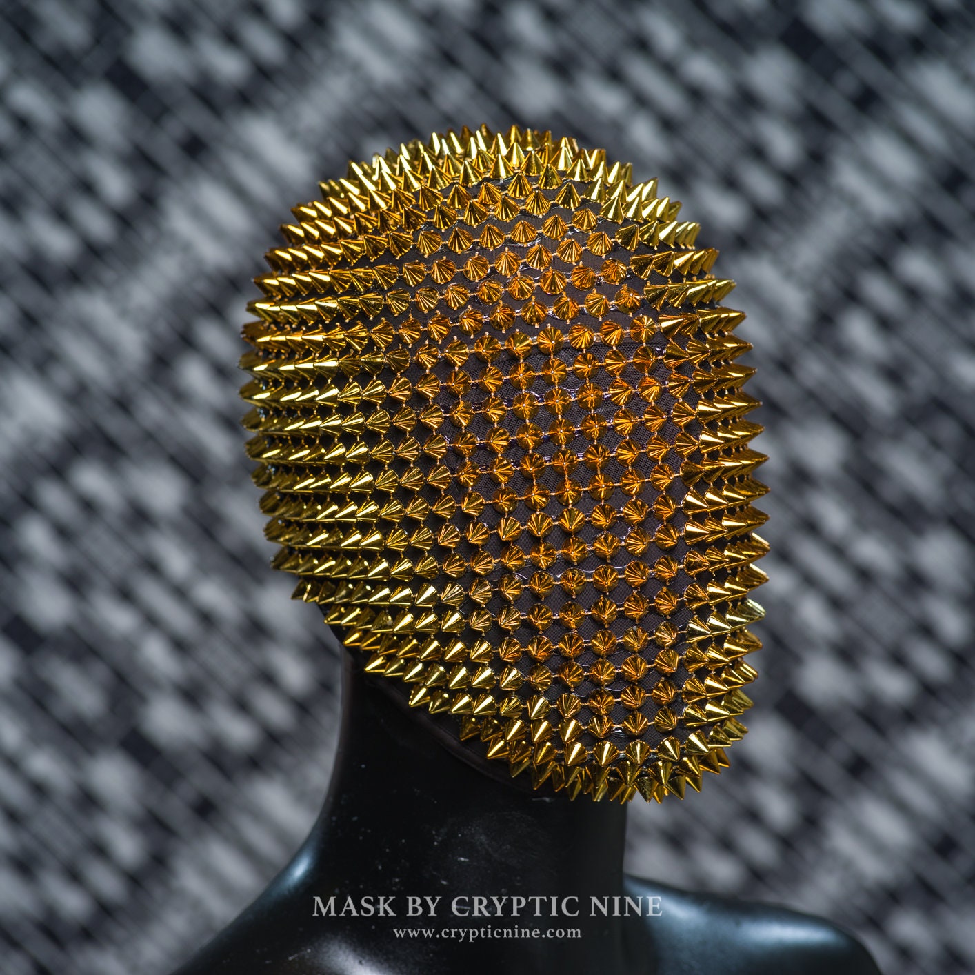 Goldend Spike Mask Full Coverage Custom Haute Couture Spiked - Etsy