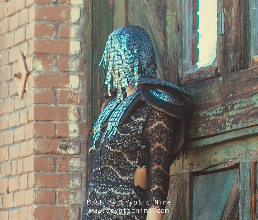 The Gladiator - Silver Custom Haute Couture Mask Covered in Trim ...