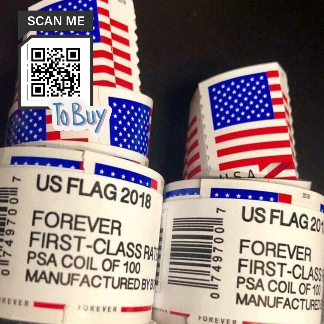 100 New US Flags Stamps Unused US Forever First Class Flowers Wedding ...