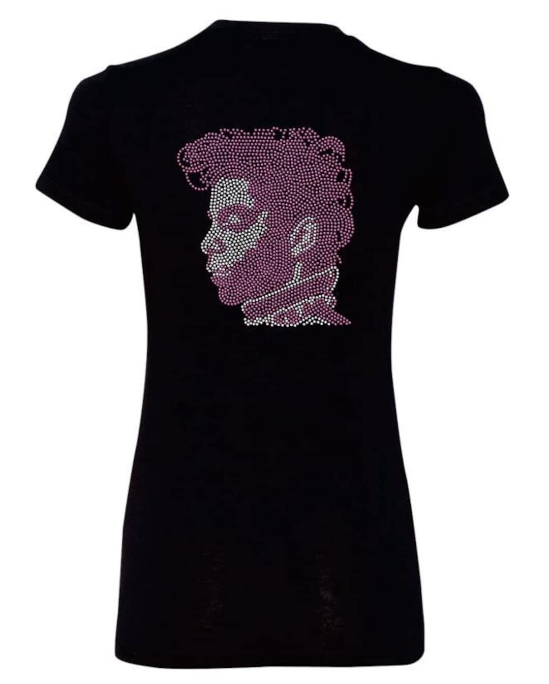 Prince Commemorative Bling Embellished Rhinestone T-shirt - Etsy