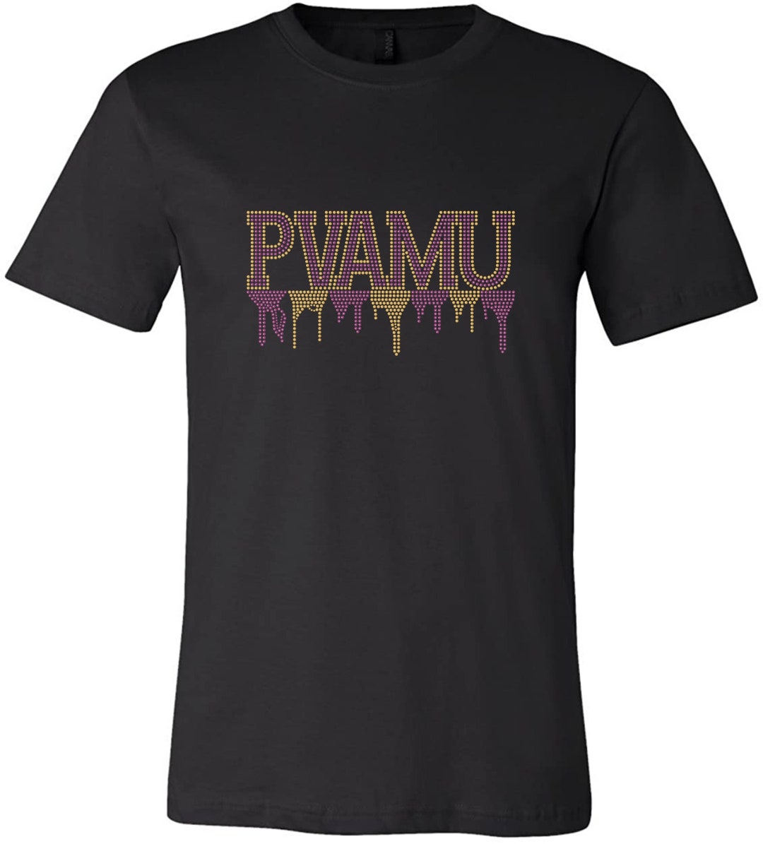 PVAMU Drip Prairieview University Rhinestone Embellished Bling T-shirt ...