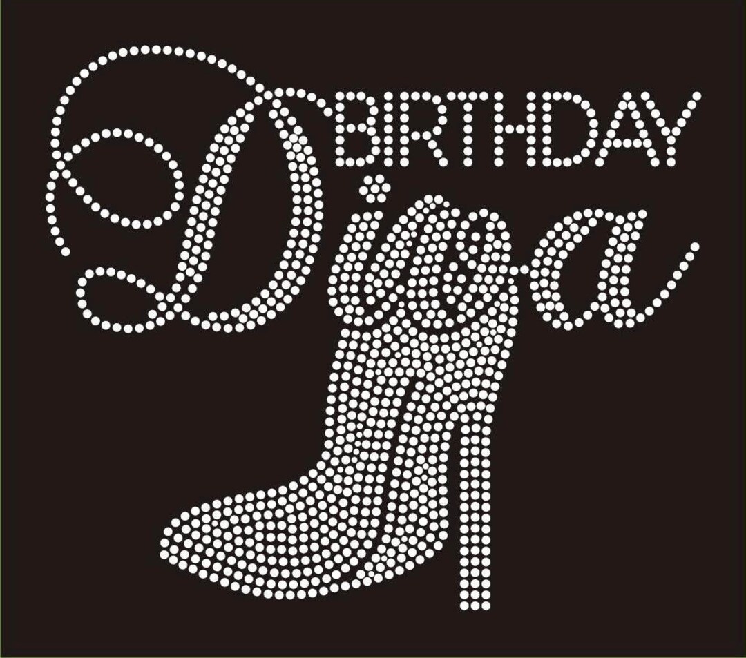 Birthday Diva Silver Bling Embellished Rhinestone T-shirt - Etsy