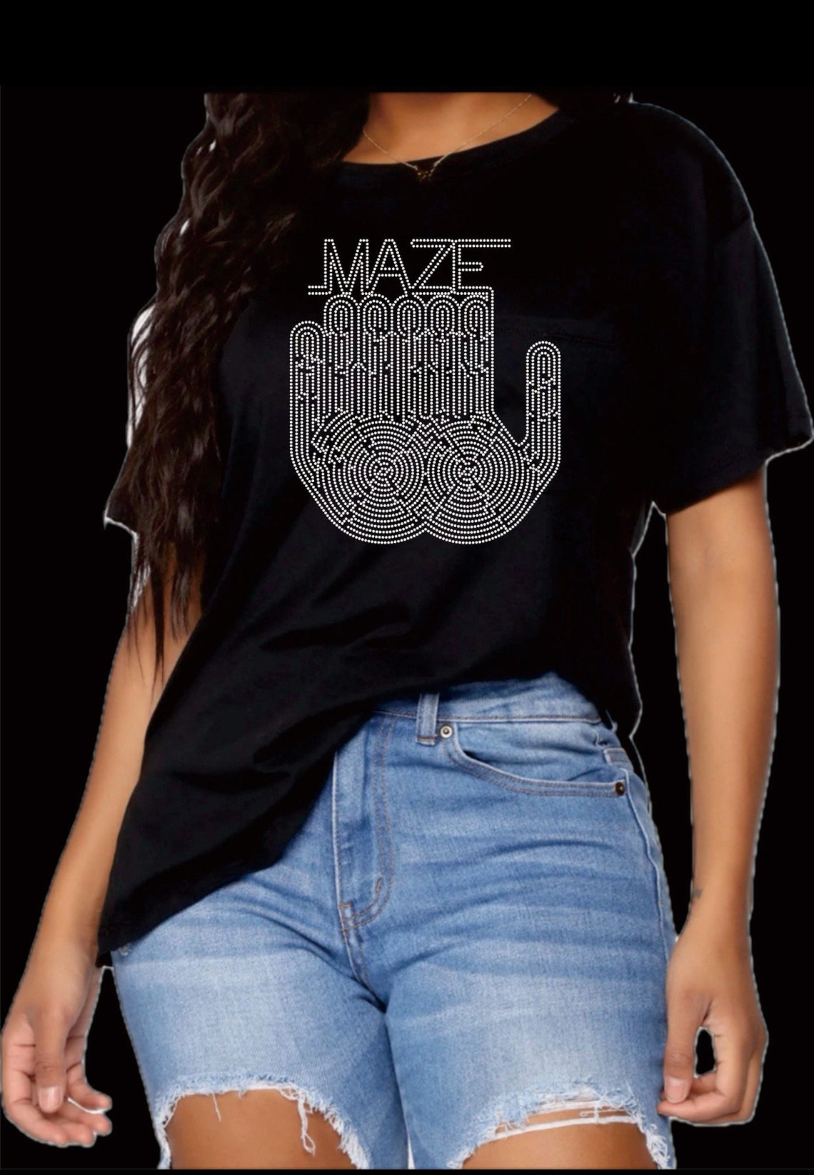 Maze Featuring Frankie Beverly Hand Commemorative Bling Embellished ...