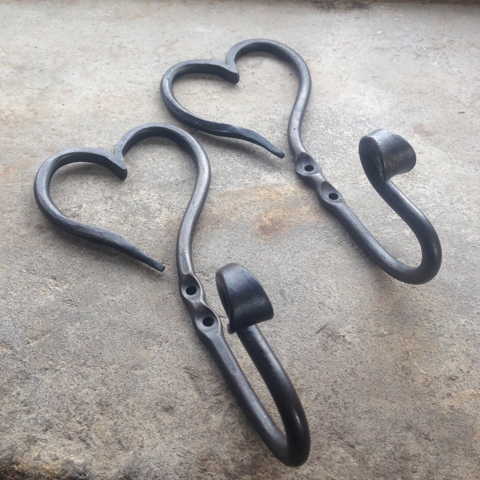 Iron Heart Hook Coat Hook Iron Hook Iron Heart 6th - Etsy