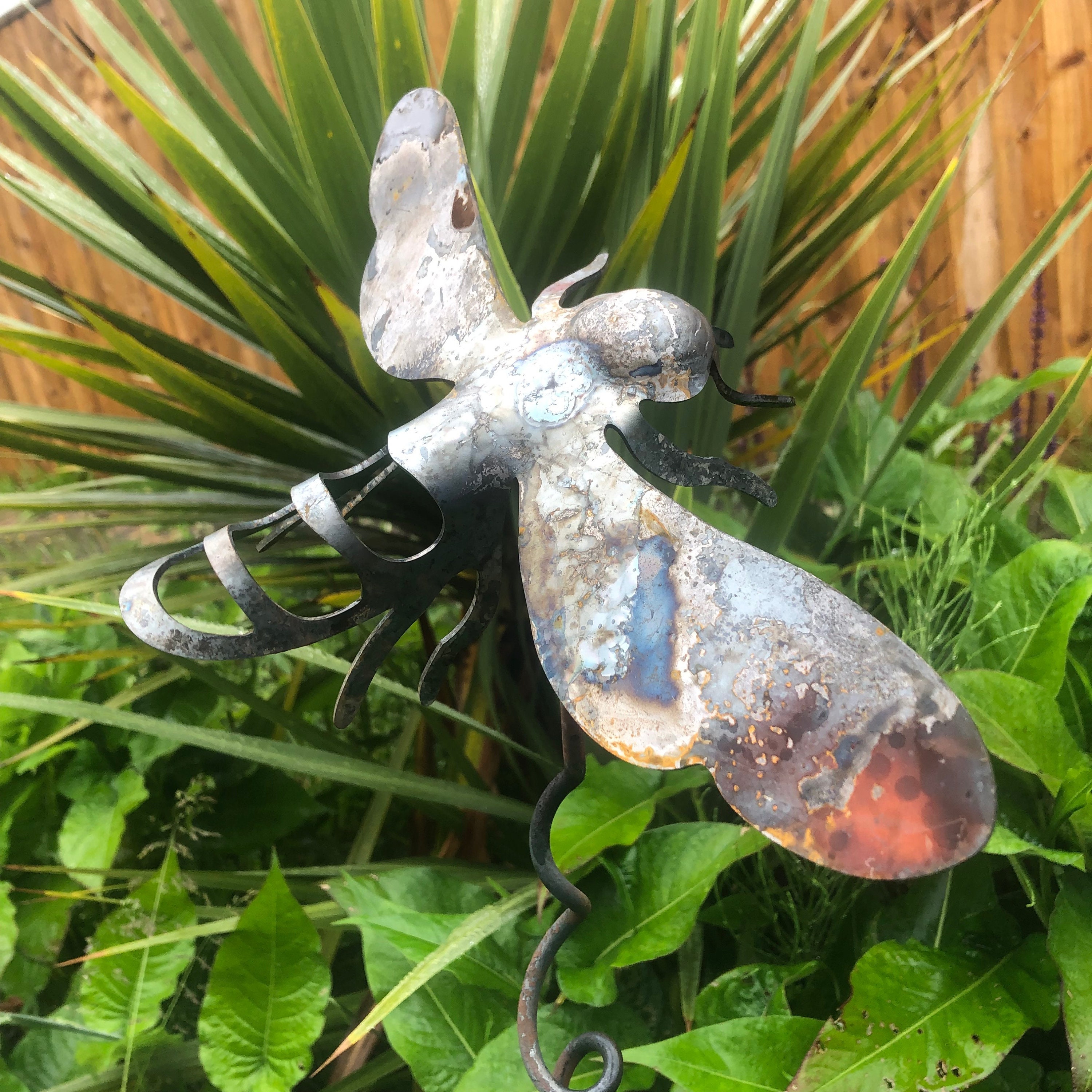 Bumble Bee Garden Art Iron Bee Steel Bee Garden Sculpture - Etsy UK