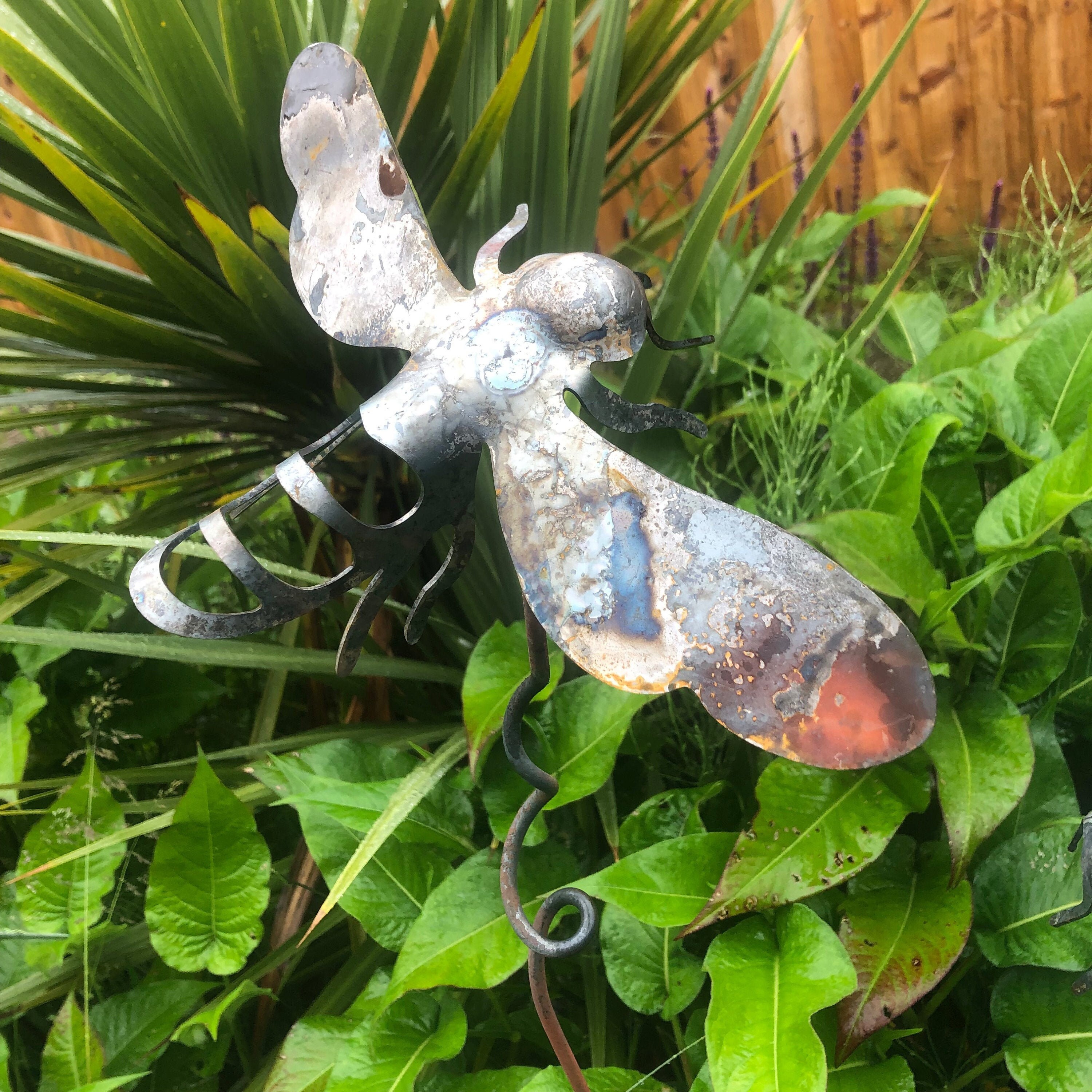Bumble Bee Garden Art Iron Bee Steel Bee Garden Sculpture - Etsy UK