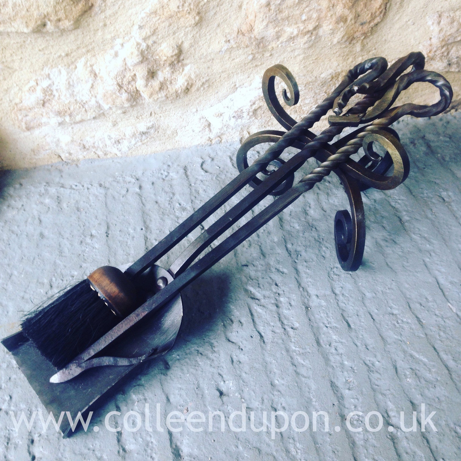 Dogs Head Fire Set Hearth Tidy Blacksmith Canine Wolf's - Etsy