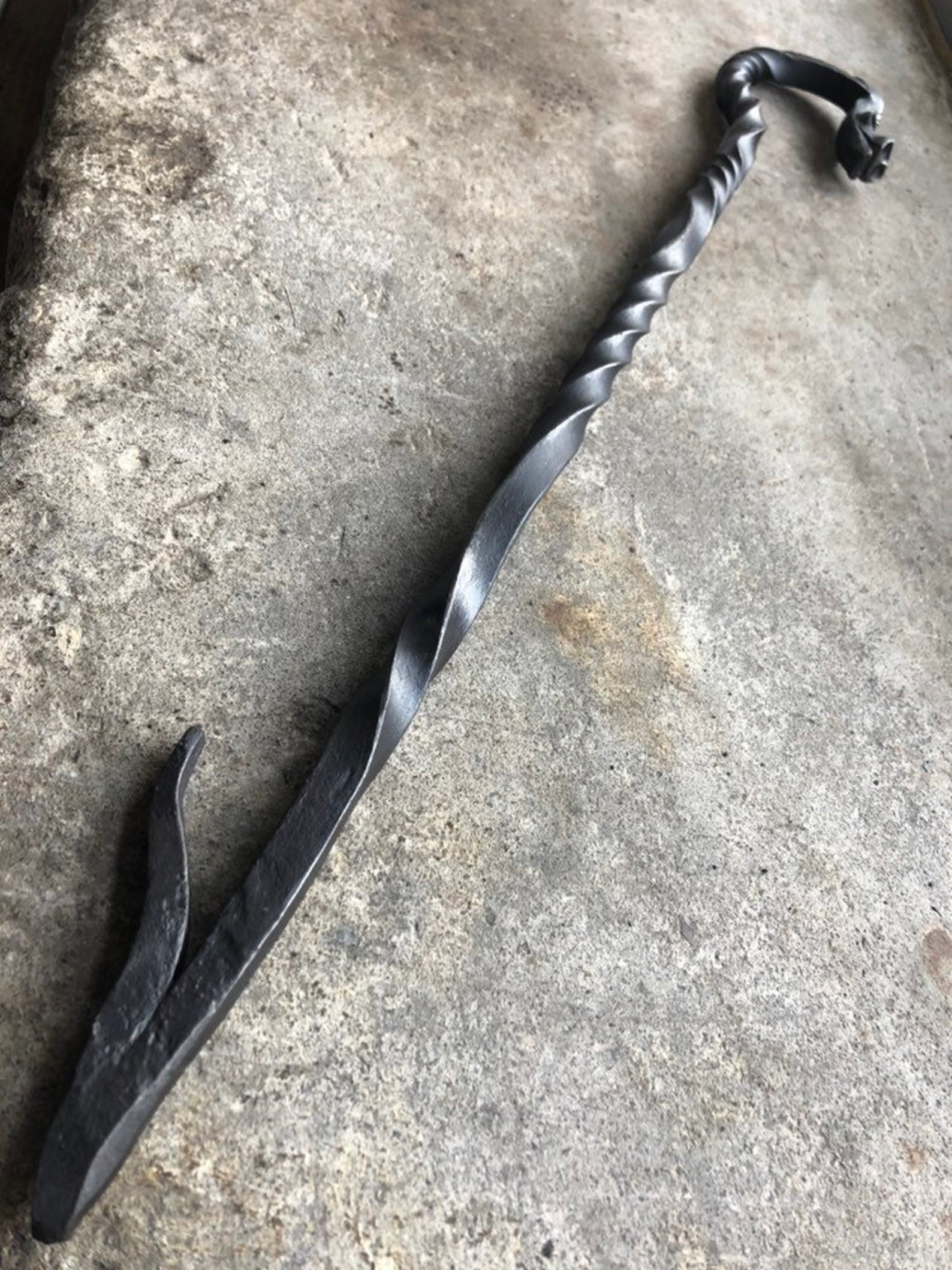 Dragon Head Fire Poker, Fire Tool, Forged Dragons Head, Blacksmith Made ...
