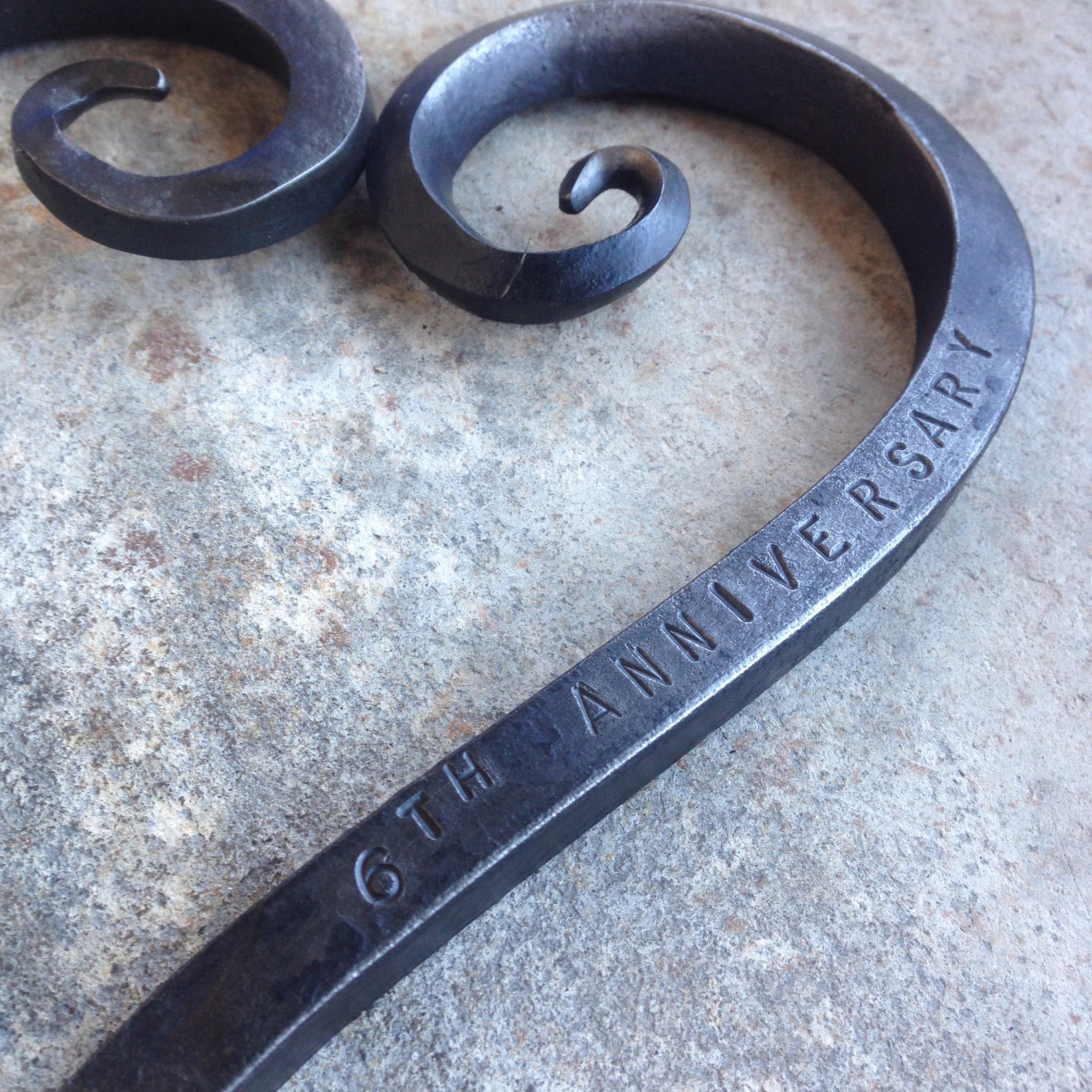 Iron Heart Trivet 6th Anniversary Iron Anniversary Gift - Etsy