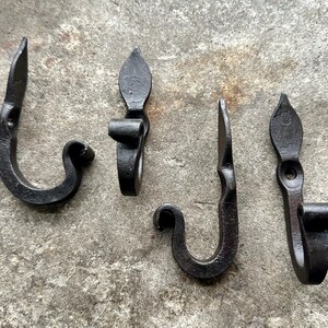 Leaf Hook, Coat Hook, J Hook, Iron, Simple Hook, Blacksmith Made in Dorset - Etsy
