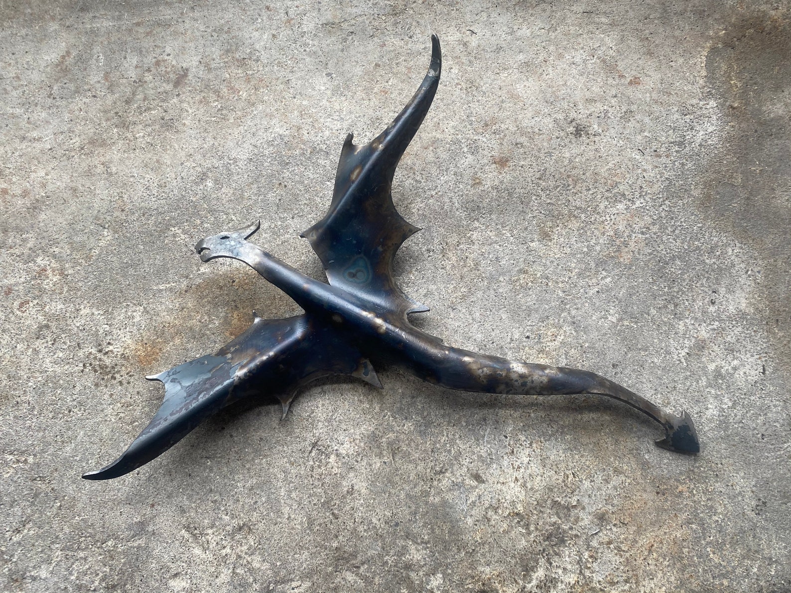 Dragon Wall Art Wall Decor Steel Dragon Garden Art Fantasy | Etsy