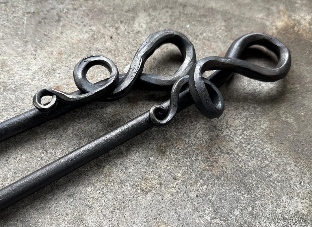 Waves Fire Poker, Wavey, Swirls, Fire Tool, Hearth Tool, Blacksmith ...