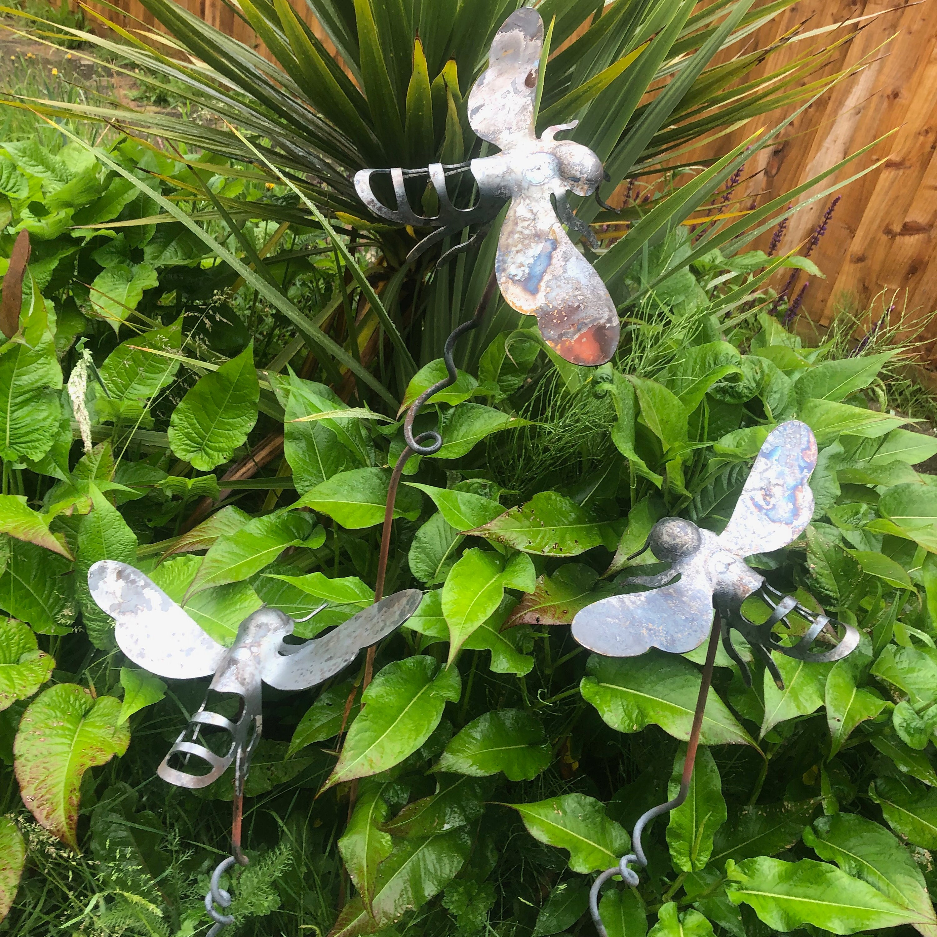 Bumble Bee Garden Art Iron Bee Steel Bee Garden Sculpture - Etsy UK