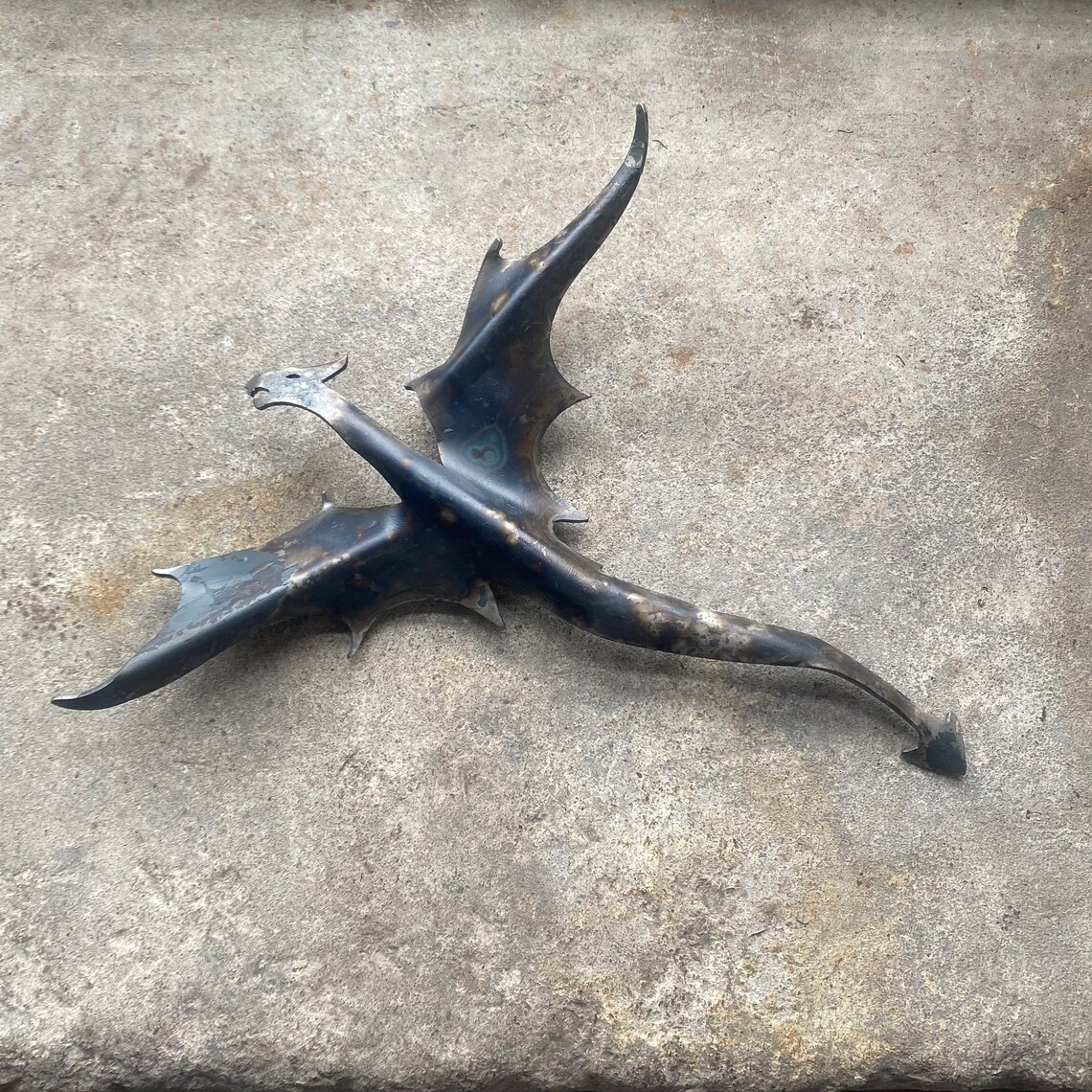 Dragon Wall Art Wall Decor Steel Dragon Garden Art Fantasy | Etsy