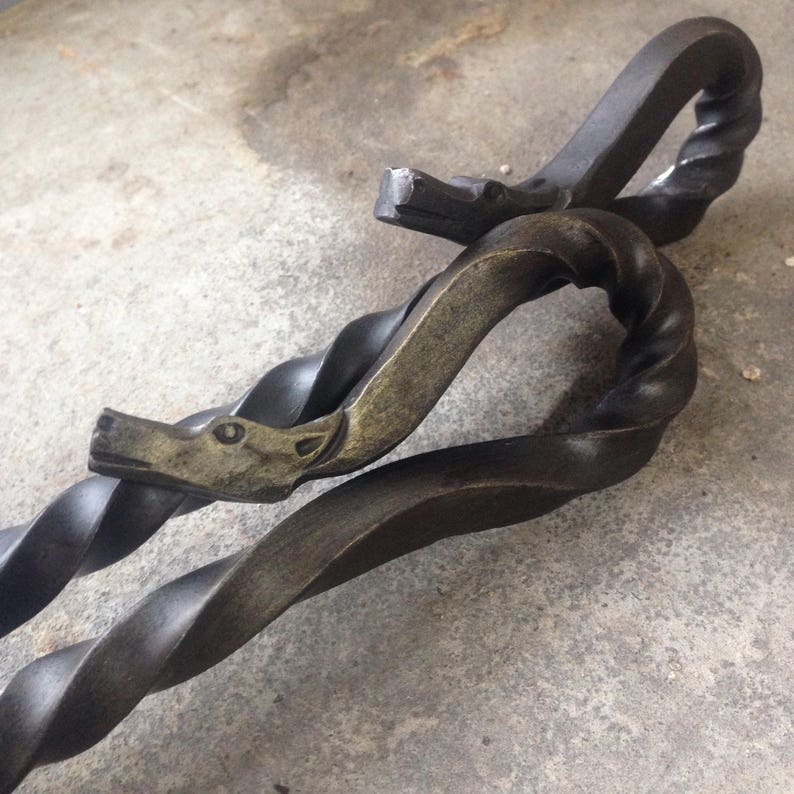 Dogs Head Fire Set Hearth Tidy Blacksmith, Canine, Wolf's Head, Celtic ...