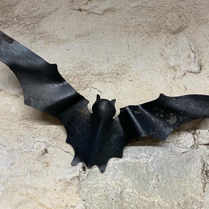 Bat Wall Art, Wall Decor, Steel Bars Garden Art, Metal Wall Sculpture ...