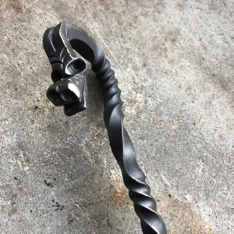 Dragon Head Fire Poker, Fire Tool, Forged Dragons Head, Blacksmith Made ...