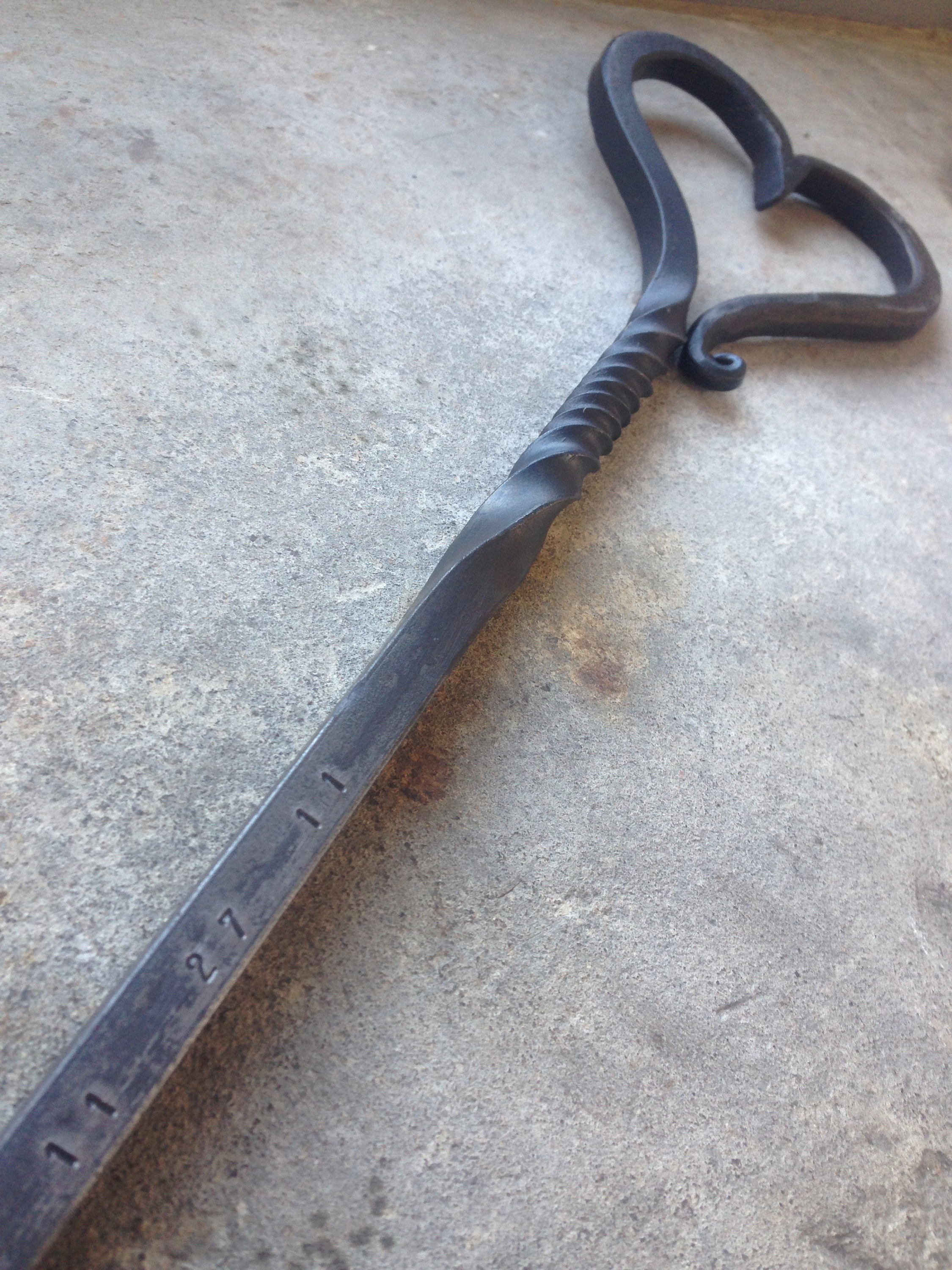 Fire Poker 'Burning Love' Heart Topped Fire Poker for | Etsy