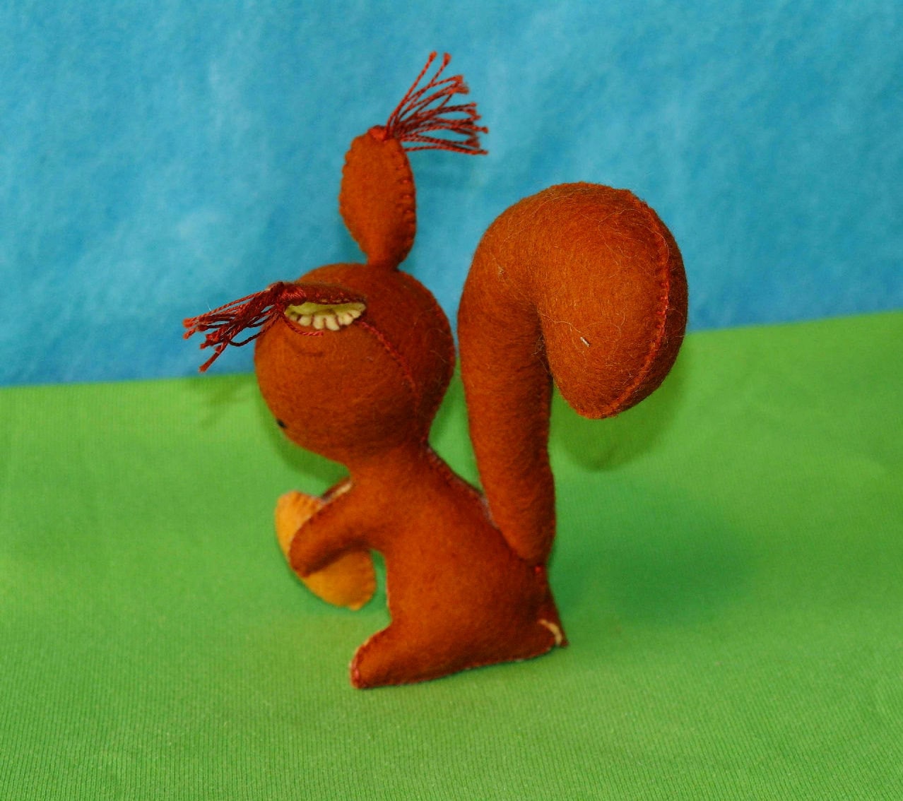 Waldorf Squirrel With A Nut Doll, Handmade From Natural Materials - Etsy