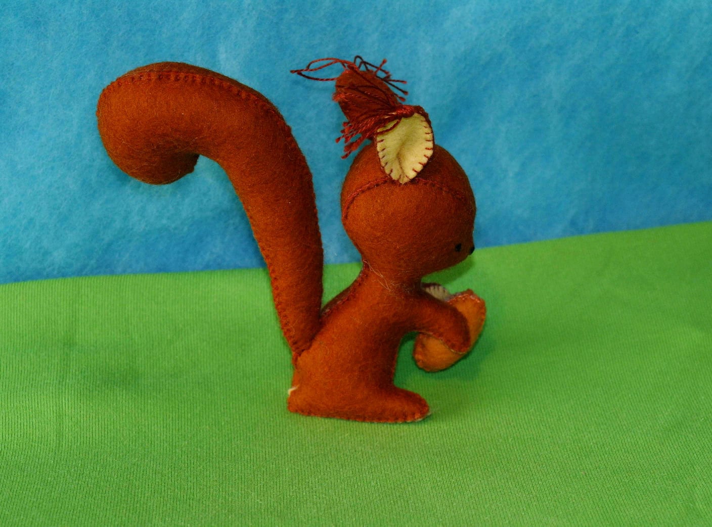 Waldorf Squirrel With A Nut Doll, Handmade From Natural Materials - Etsy
